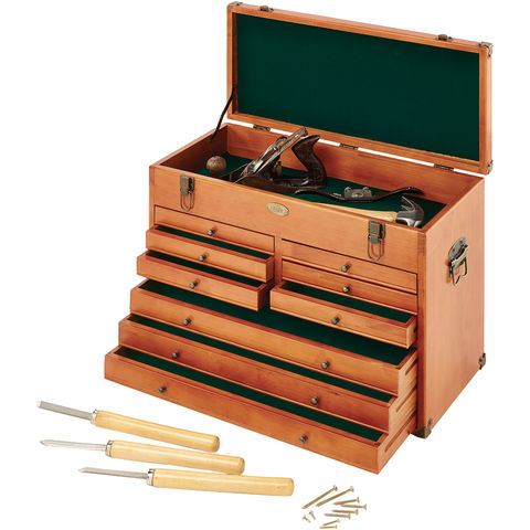 Clarke CMW-9B 9 Drawer Wooden Machinist Tool Chest - Clarke Tools