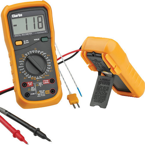 CDM45C 11 Function Digital Multimeter With Temperature Probe - Clarke Tools