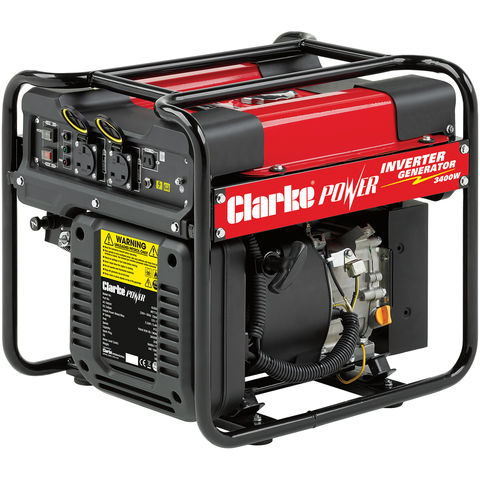 Clarke IG3500AF 3.4kW Open Frame Inverter Generator - Clarke Tools