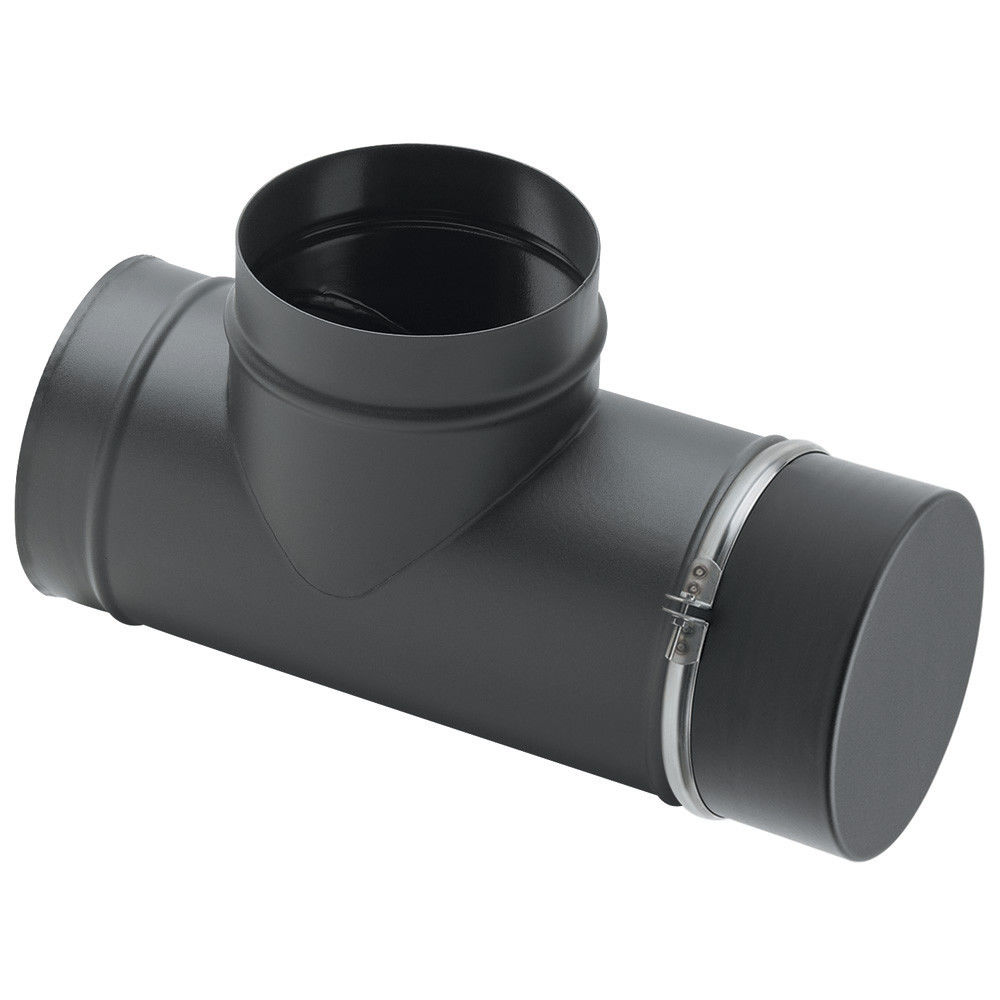 Clarke 90° Tee with Soot Box Flue Pipe 5" - Clarke Tools