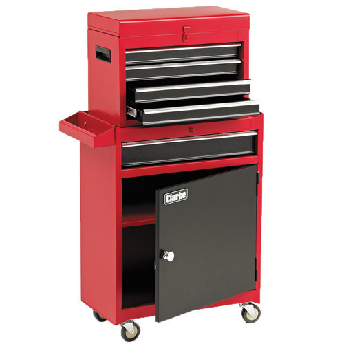 Clarke CTB5C 5 Drawer Combination Tool Chest & Cabinet Set - Clarke Tools