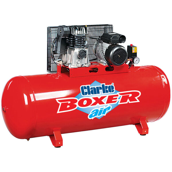 Clarke Boxer 14/200 O/L 14cfm 200Litre 3HP Belt Driven Air Compressor ...