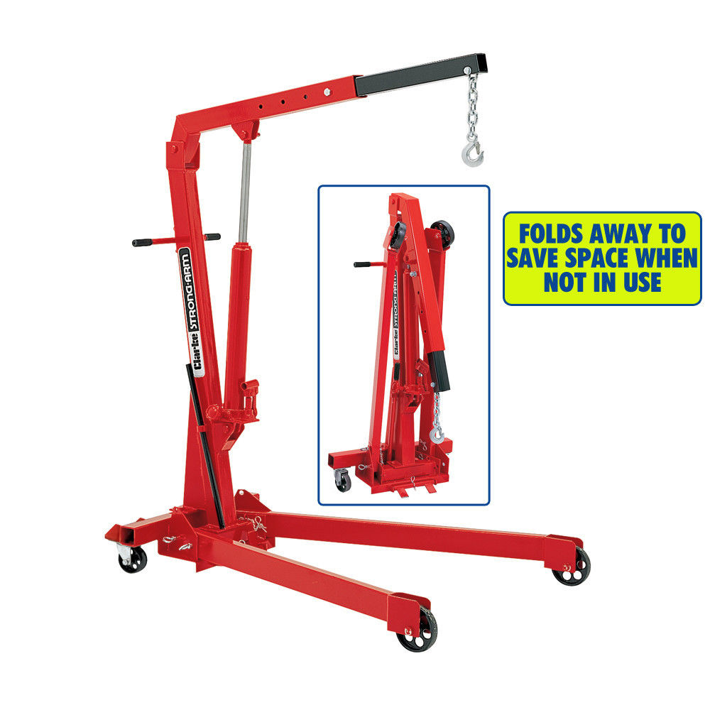 Clarke 1 Tonne Folding Workshop Crane - CFC100 - Clarke Tools