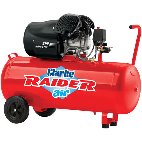 Clarke Raider 15/1050 100 Litre V-Twin Air Compressor (2.2kW / 3HP ...