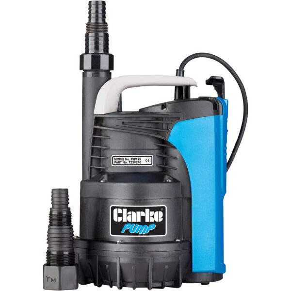 Clarke PSP195 1¼" 600W 195Lpm 9m Head Puddle Pump with Float Switch ...