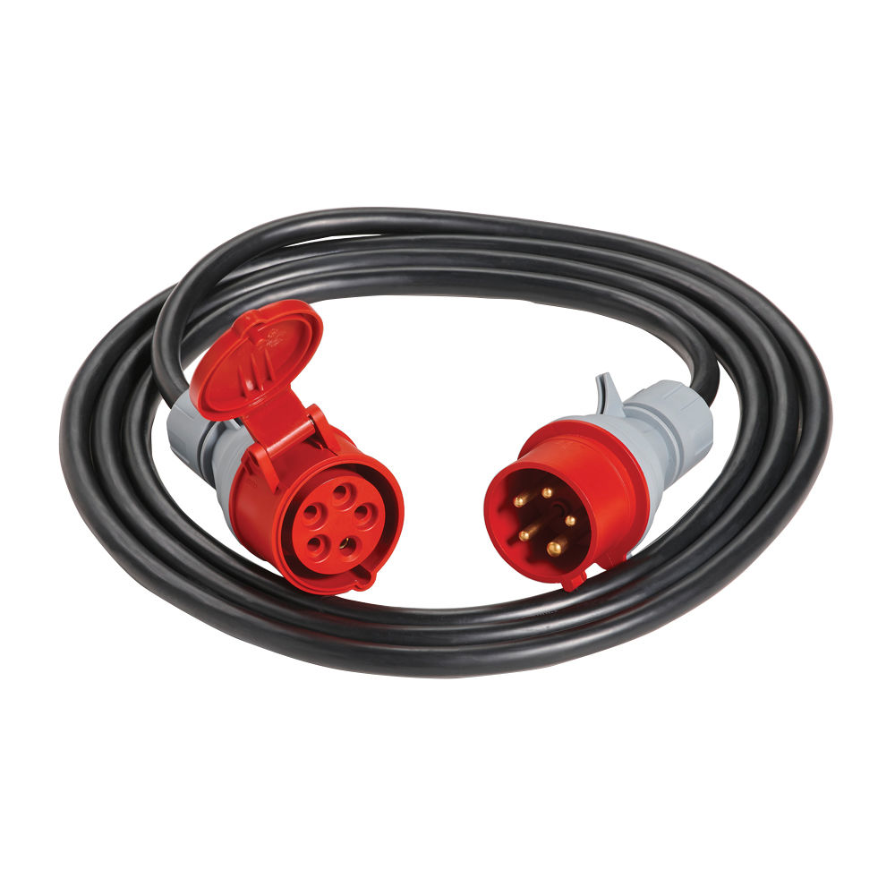 Clarke DCL16A-B 3.3m 400V Connecting Lead with 16Amp Plug and Socket ...