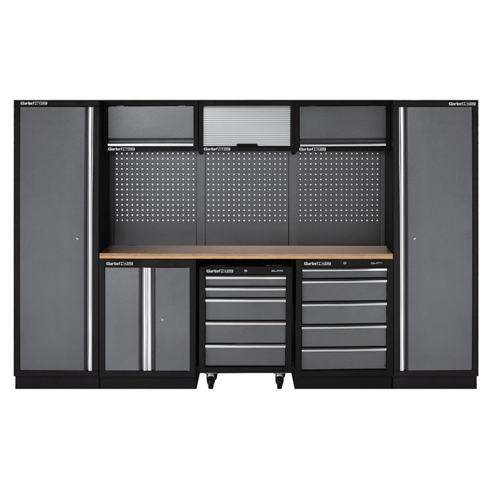 Clarke COMBGMS03 Modular Storage System 16 Piece Package Wooden ...